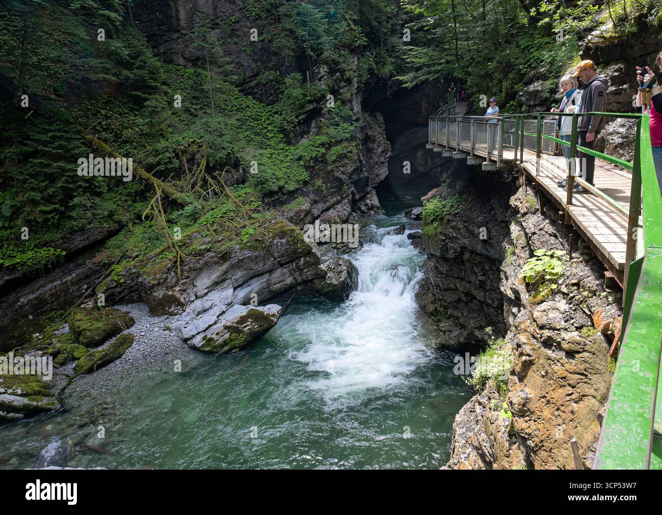 Breitachklamm bei Oberstdorf, die tiefste Felsenschlucht Mitteleuropas ...