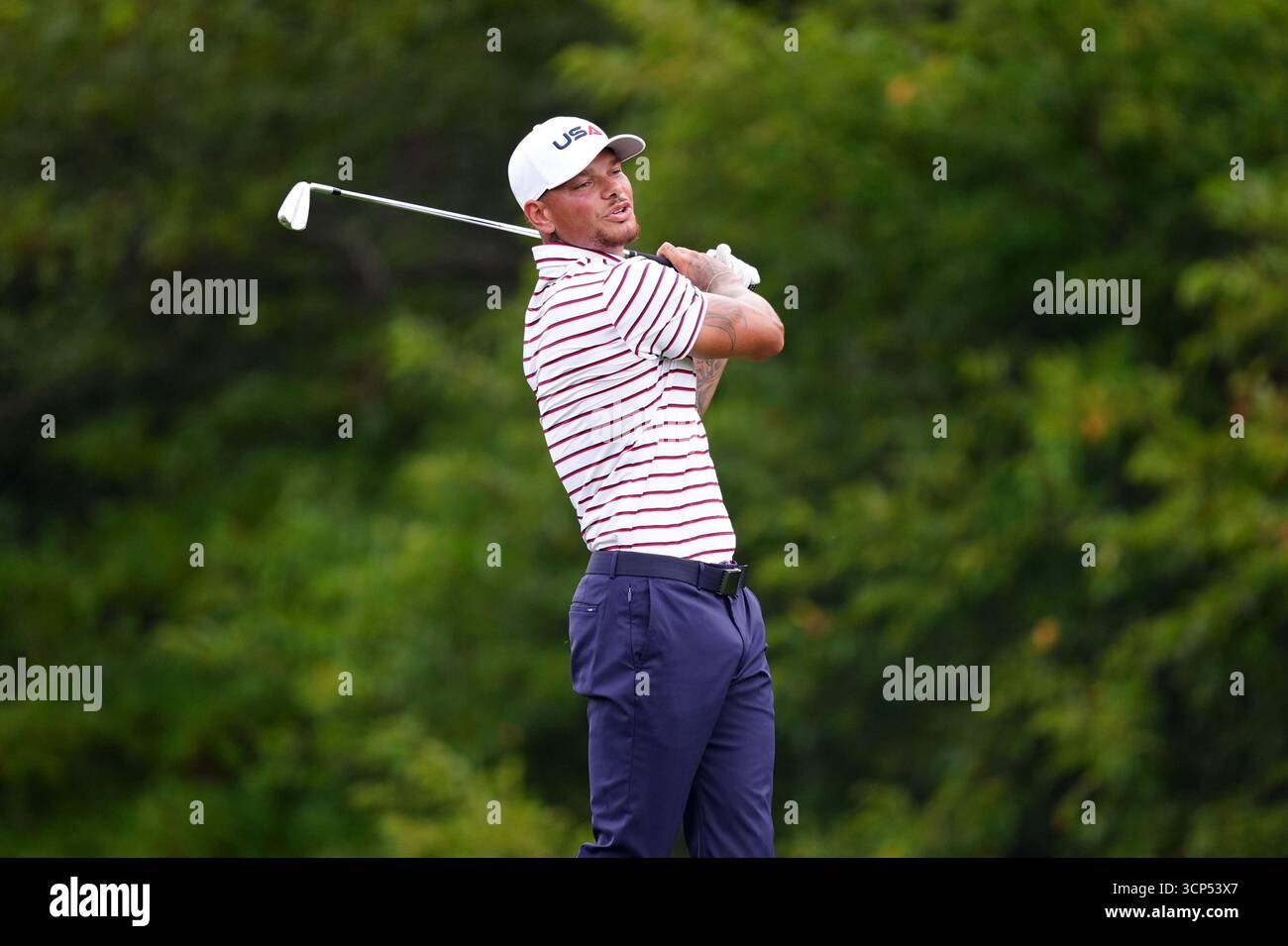 Kane Brown during the All-Star Celebrity match at the Bethpage Black ...