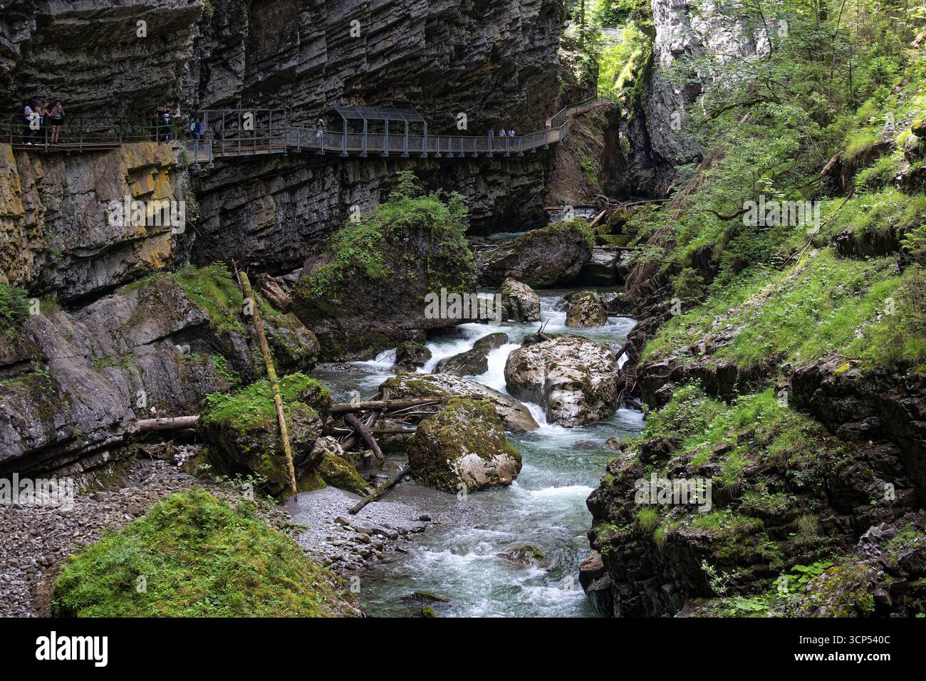 Breitachklamm bei Oberstdorf, die tiefste Felsenschlucht Mitteleuropas ...