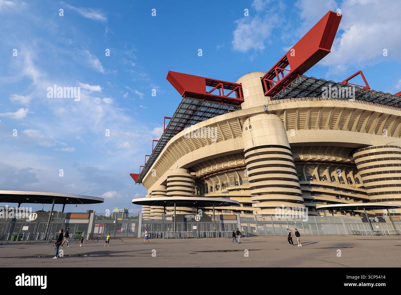 Exterior view of the stadium during Coppa Italia 2025/26 football match ...
