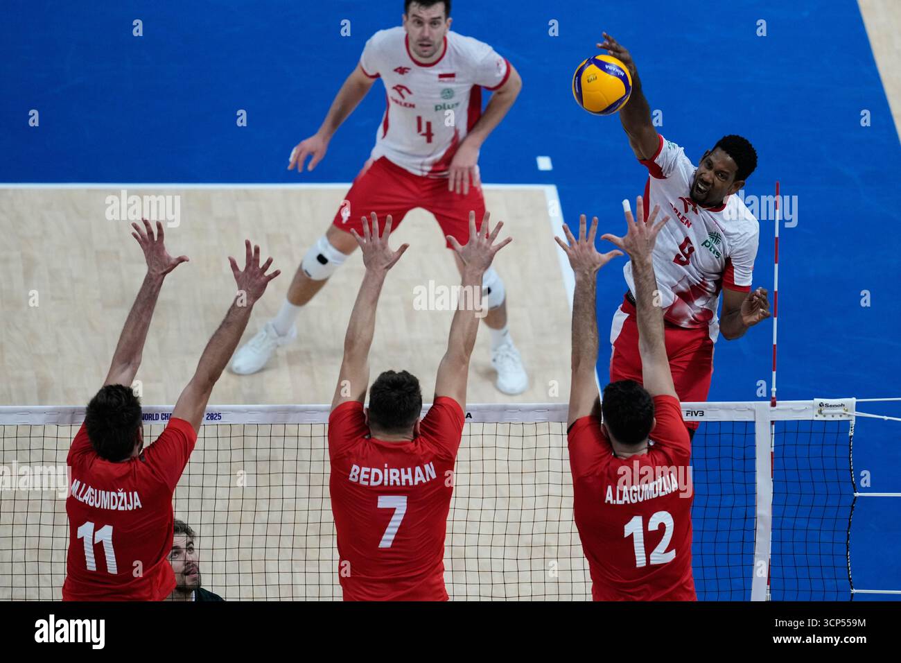Turkish players from left, Mirza Lagumdzija, Bedirhan Bulbul and Adis ...