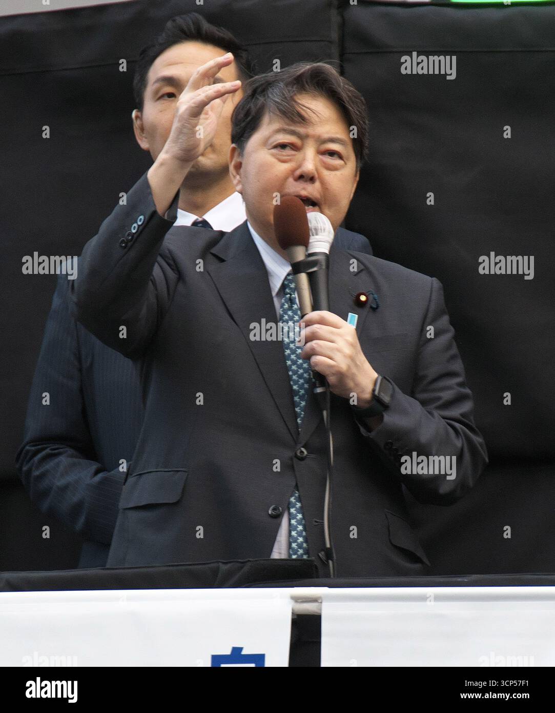 Tokyo, Japan. 24th Sep, 2025. Candidate of Japan's ruling Liberal ...