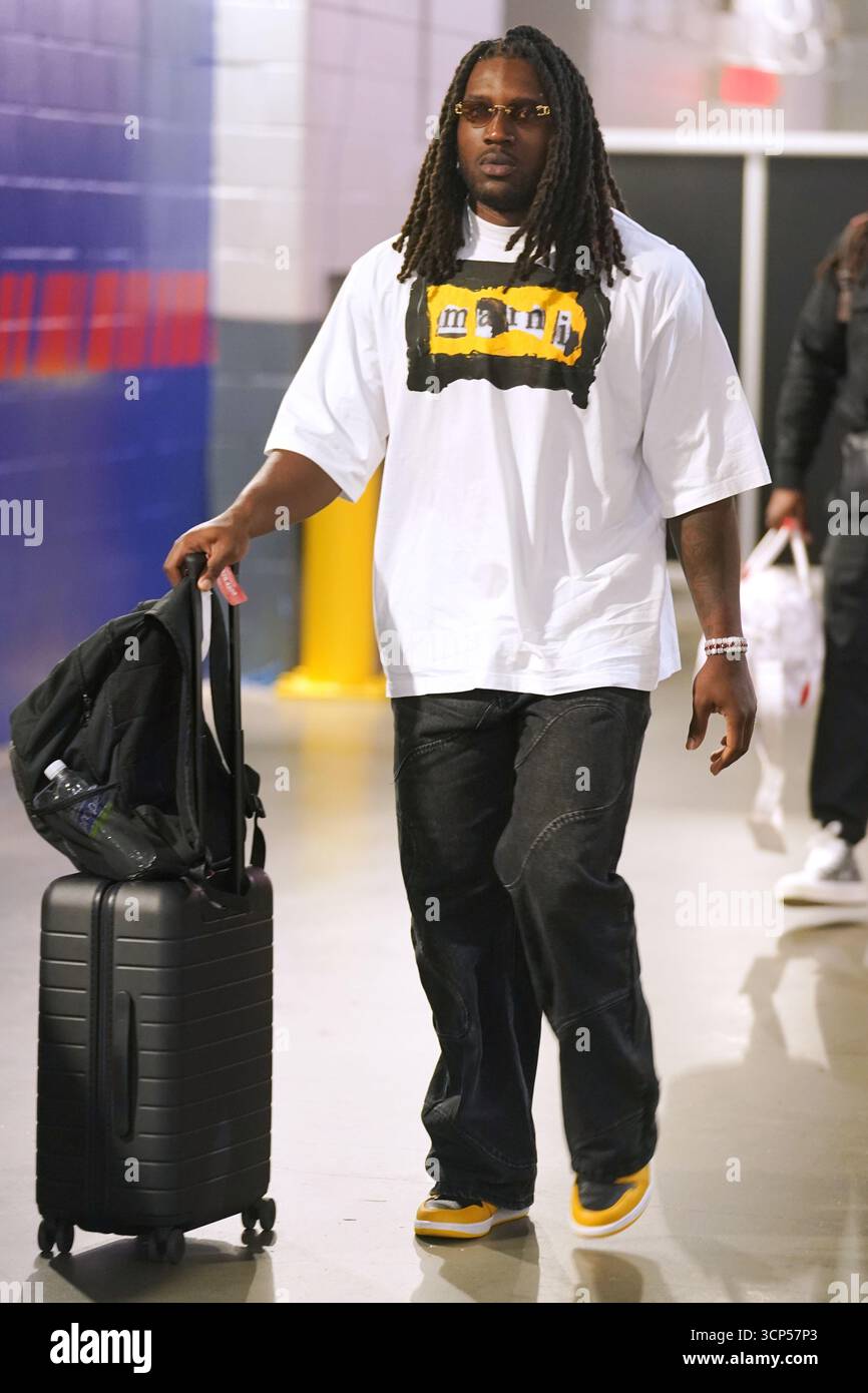 Kansas City Chiefs linebacker Nick Bolton (32) arrives before an NFL ...