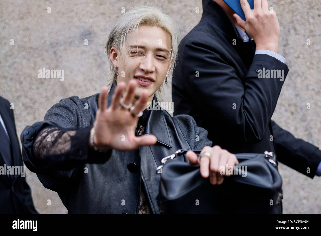 Bang Chan, leader of the South Korean boys band Stray Kids arrives to ...