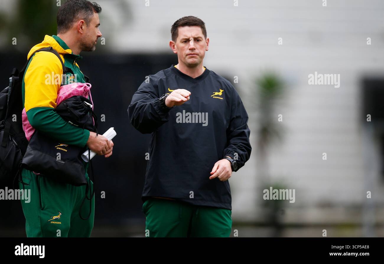 Felix Jones of South Africa with Andy Edwards of South Africa during ...