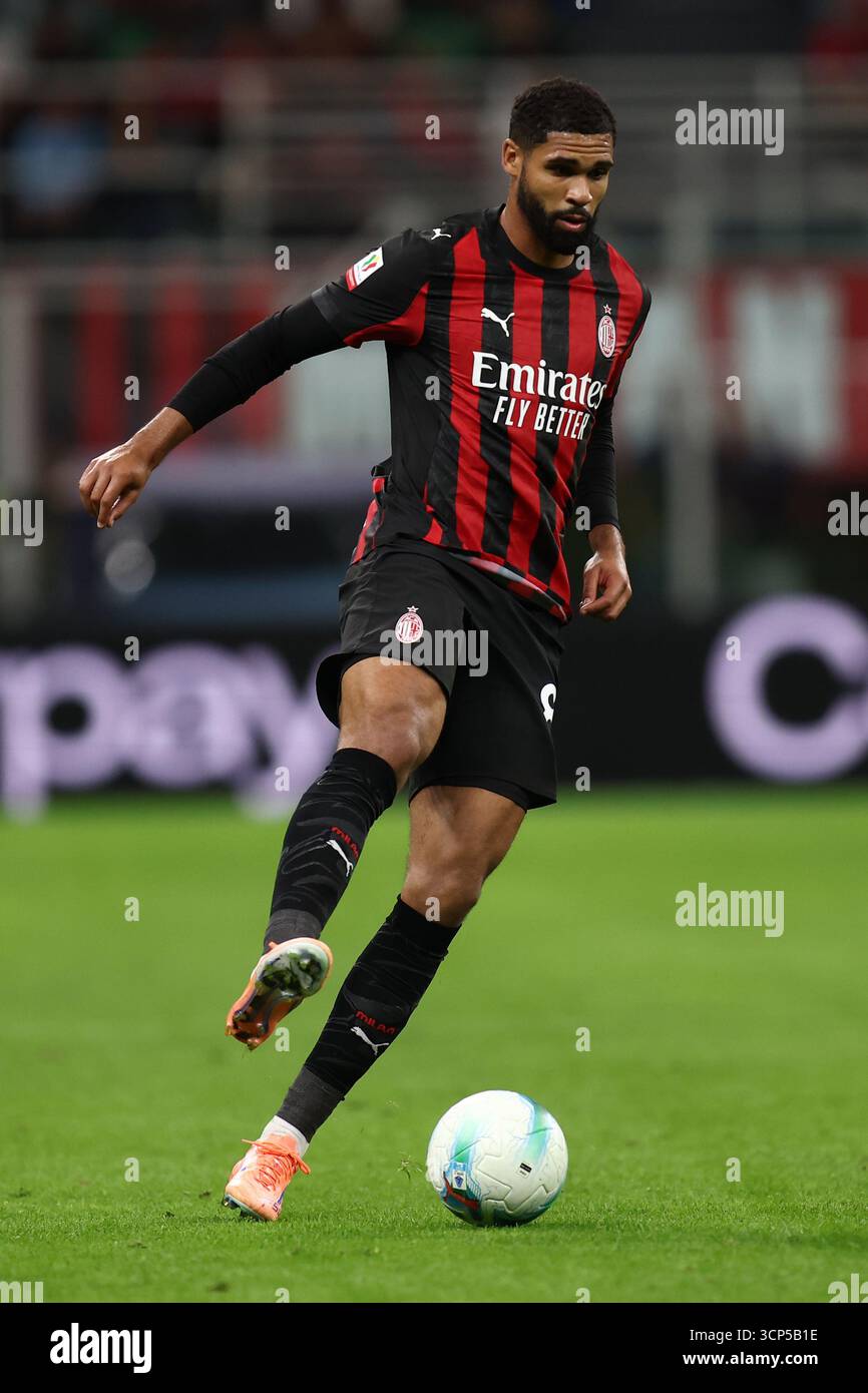 Ruben Loftus-Cheek of Ac Milan in action during the Coppa Italia Round ...