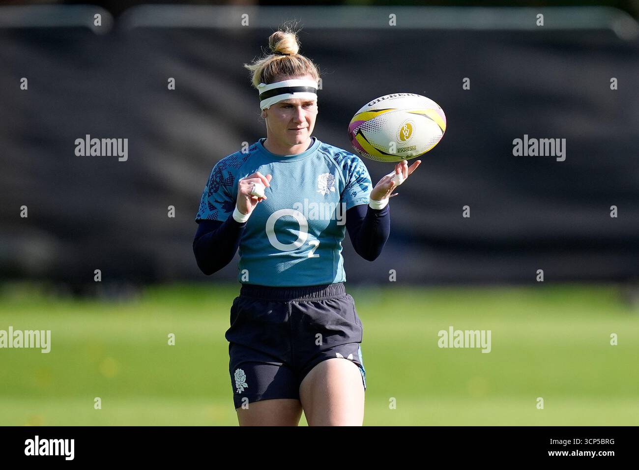 England's Megan Jones during a training session at The Lensbury, London ...