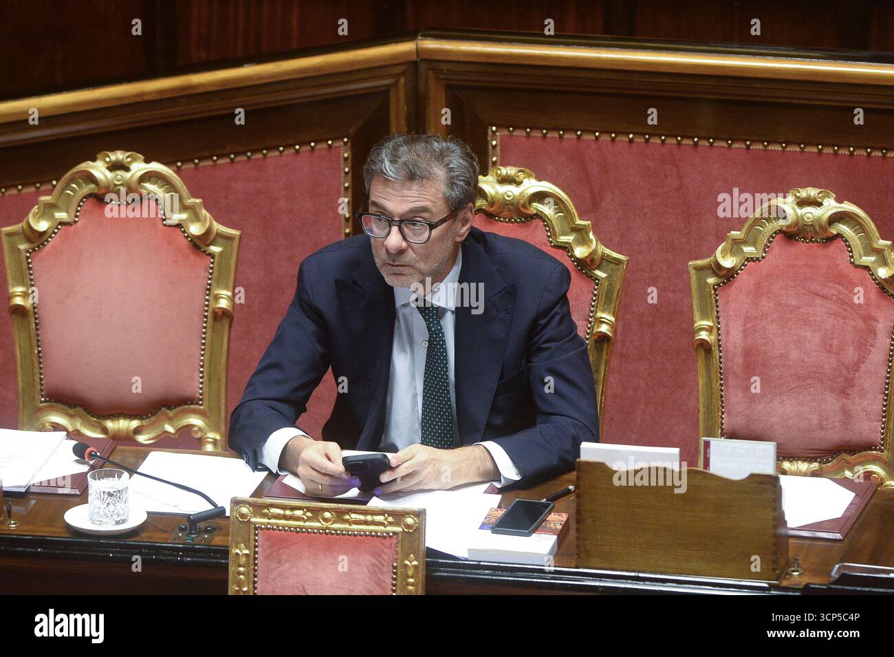 Rome Senate hearing of the Minister of Economy on the country's ...