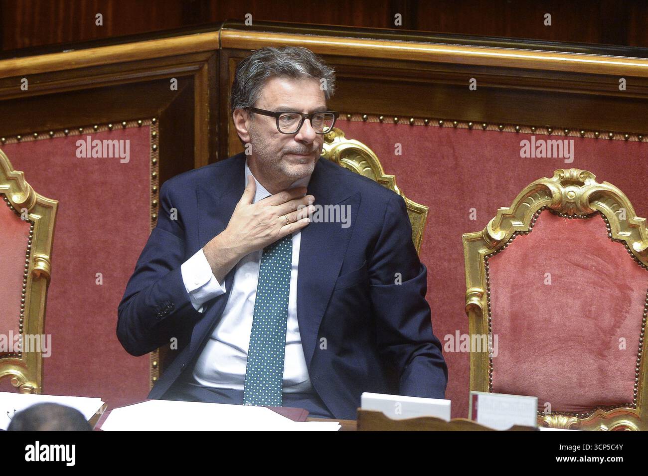 Rome Senate hearing of the Minister of Economy on the country's ...