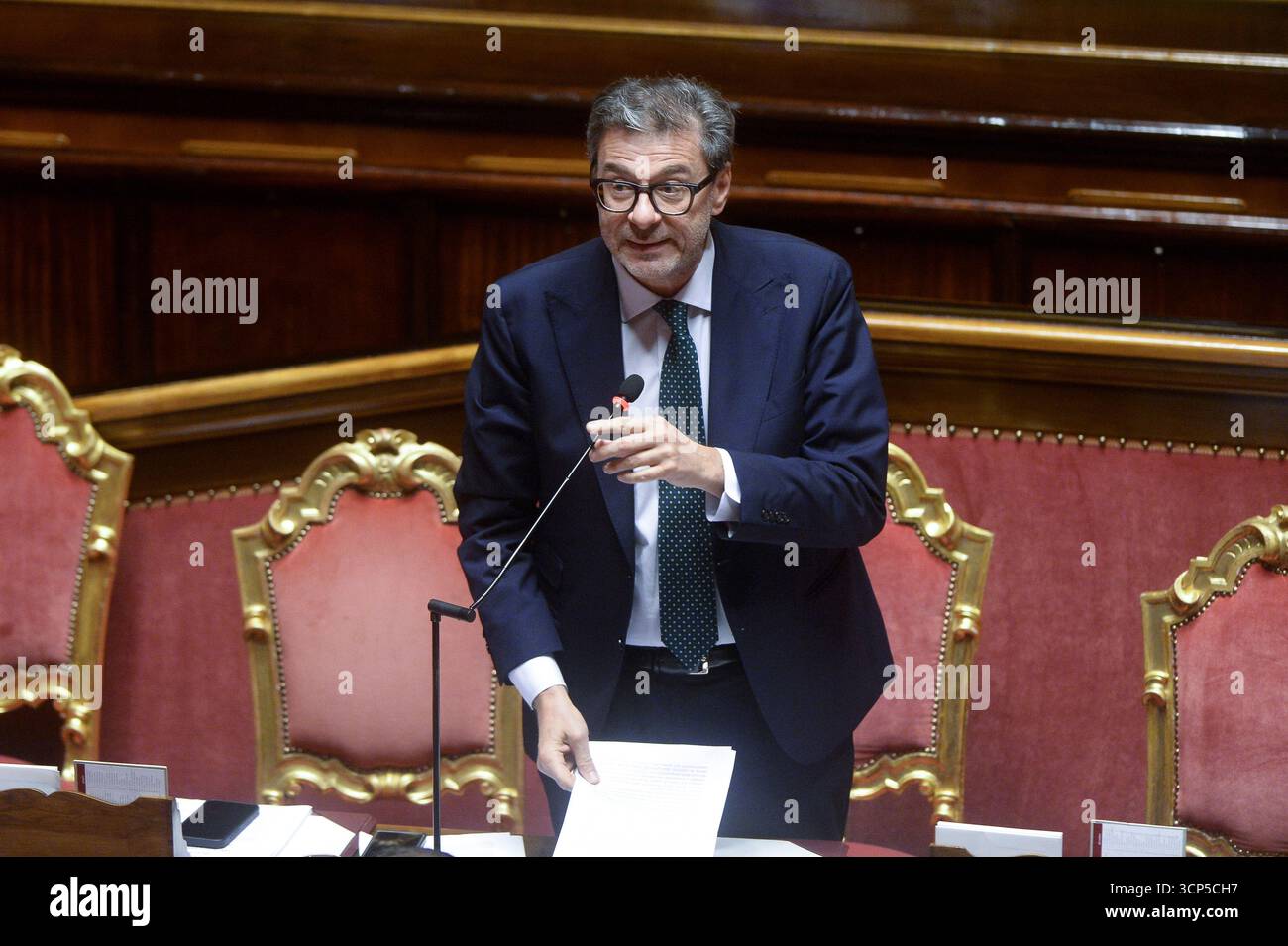 Rome Senate hearing of the Minister of Economy on the country's ...
