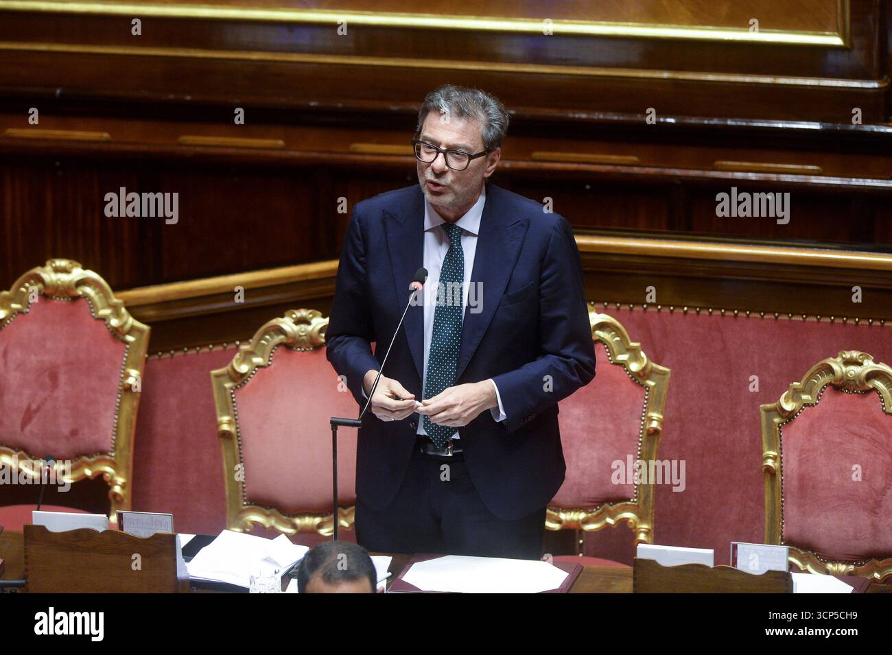 Rome Senate hearing of the Minister of Economy on the country's ...