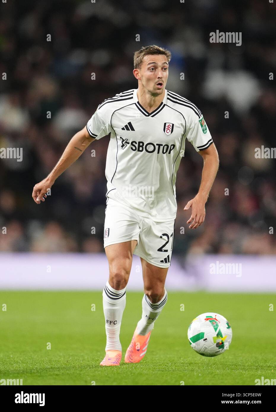 Fulham's Timothy Castagne during the Carabao Cup third round match at ...