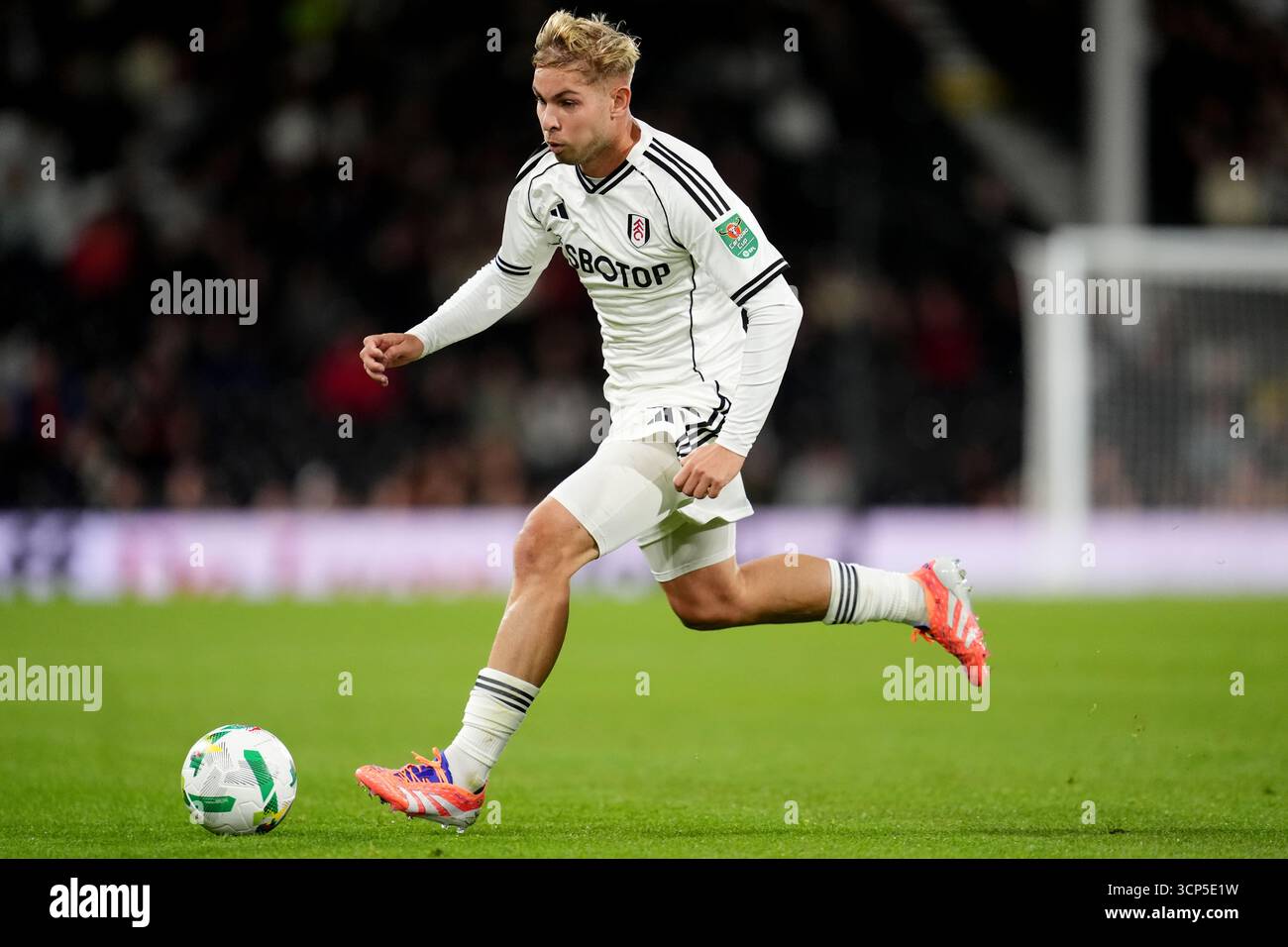 Fulham's Emile Smith Rowe during the Carabao Cup third round match at ...