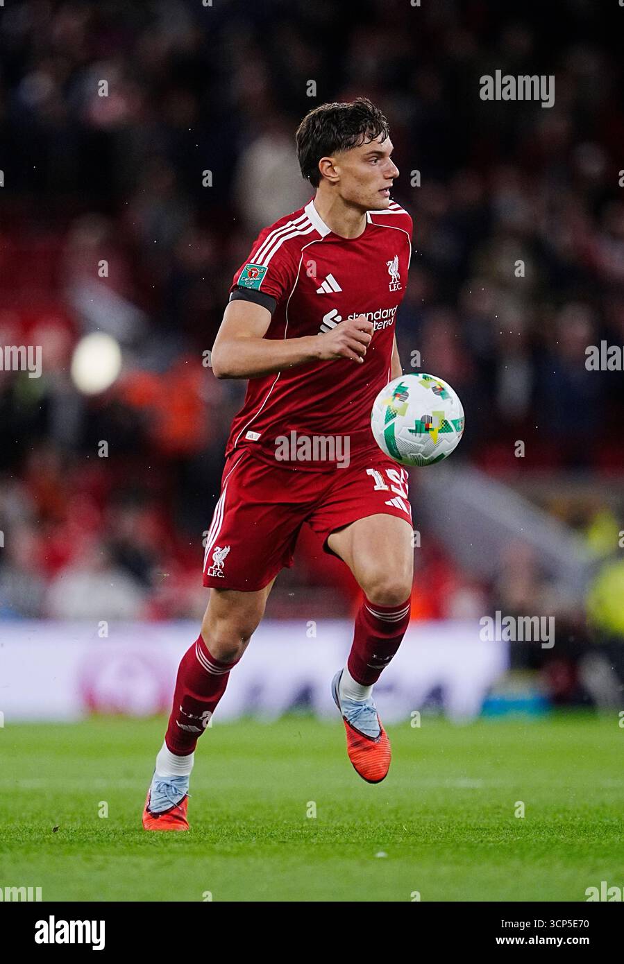 Liverpool's Giovanni Leoni during the Carabao Cup third round match at ...