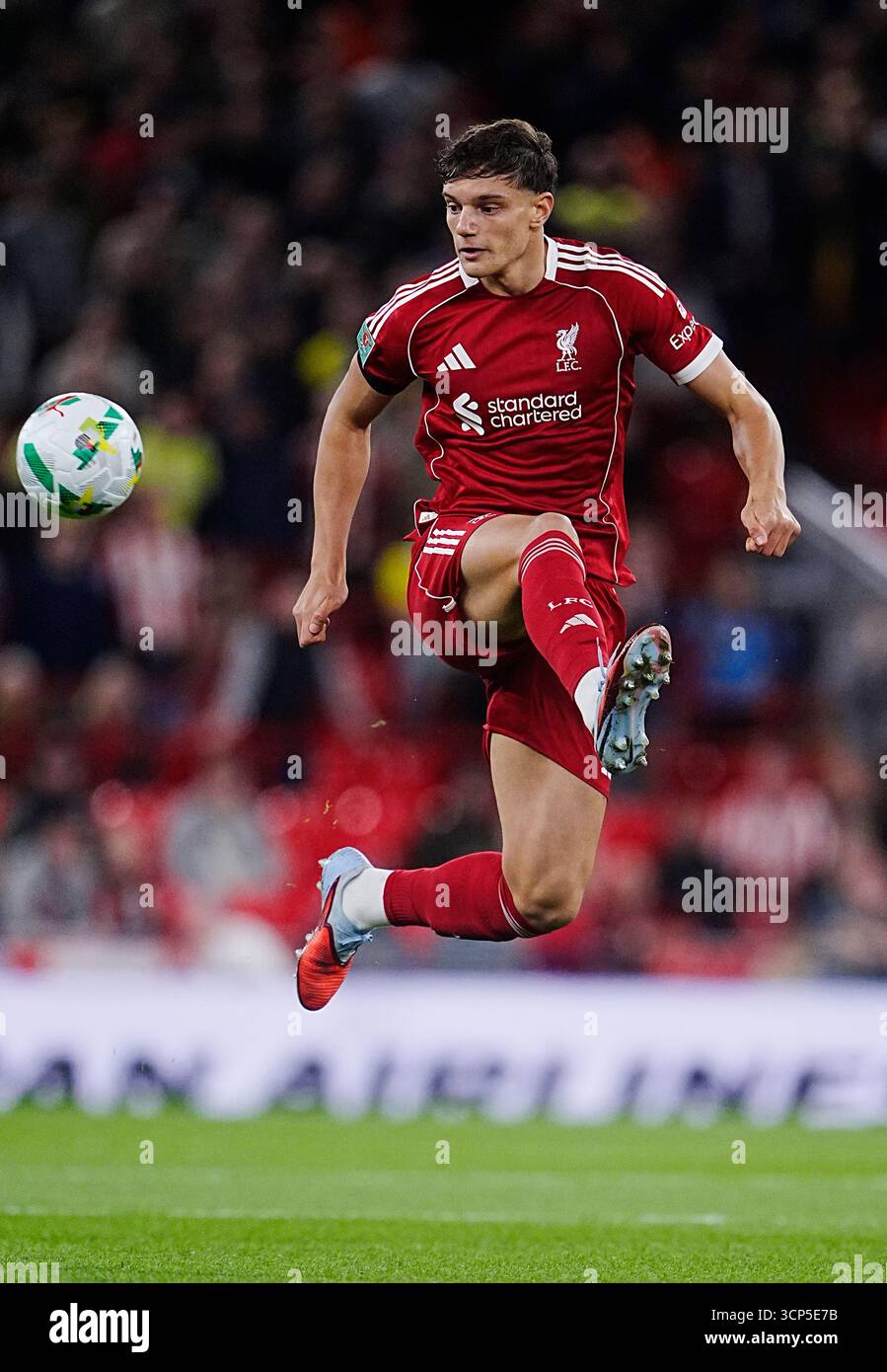 Liverpool's Giovanni Leoni during the Carabao Cup third round match at ...