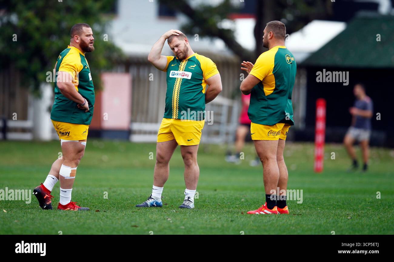 Wilco Louw of South Africa with Boan Venter of South Africa and Thomas ...