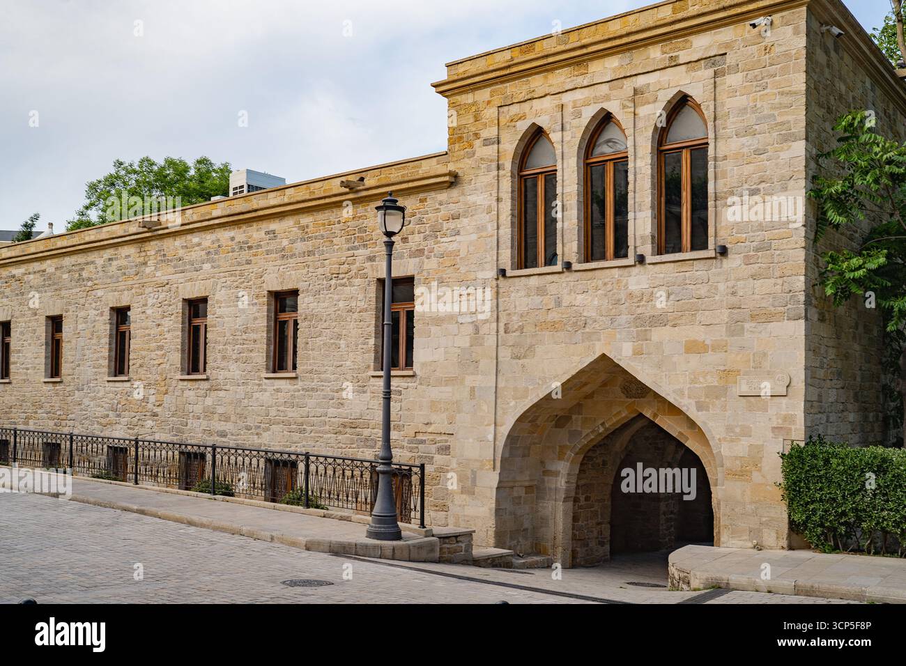 Historic building of Icherisheher, the Old City of Baku, Azerbaijan ...