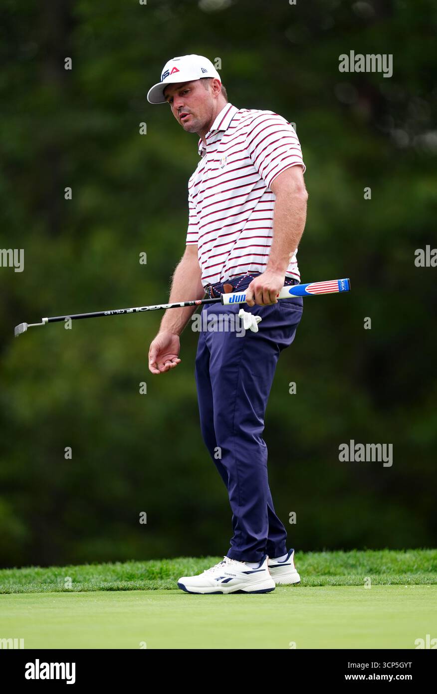 Bryson DeChambeau of Team United States during a practice round at the ...