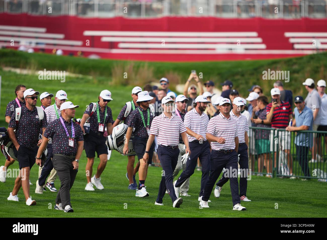 United States' Ben Griffin, Cameron Young, Bryson DeChambeau and Justin ...