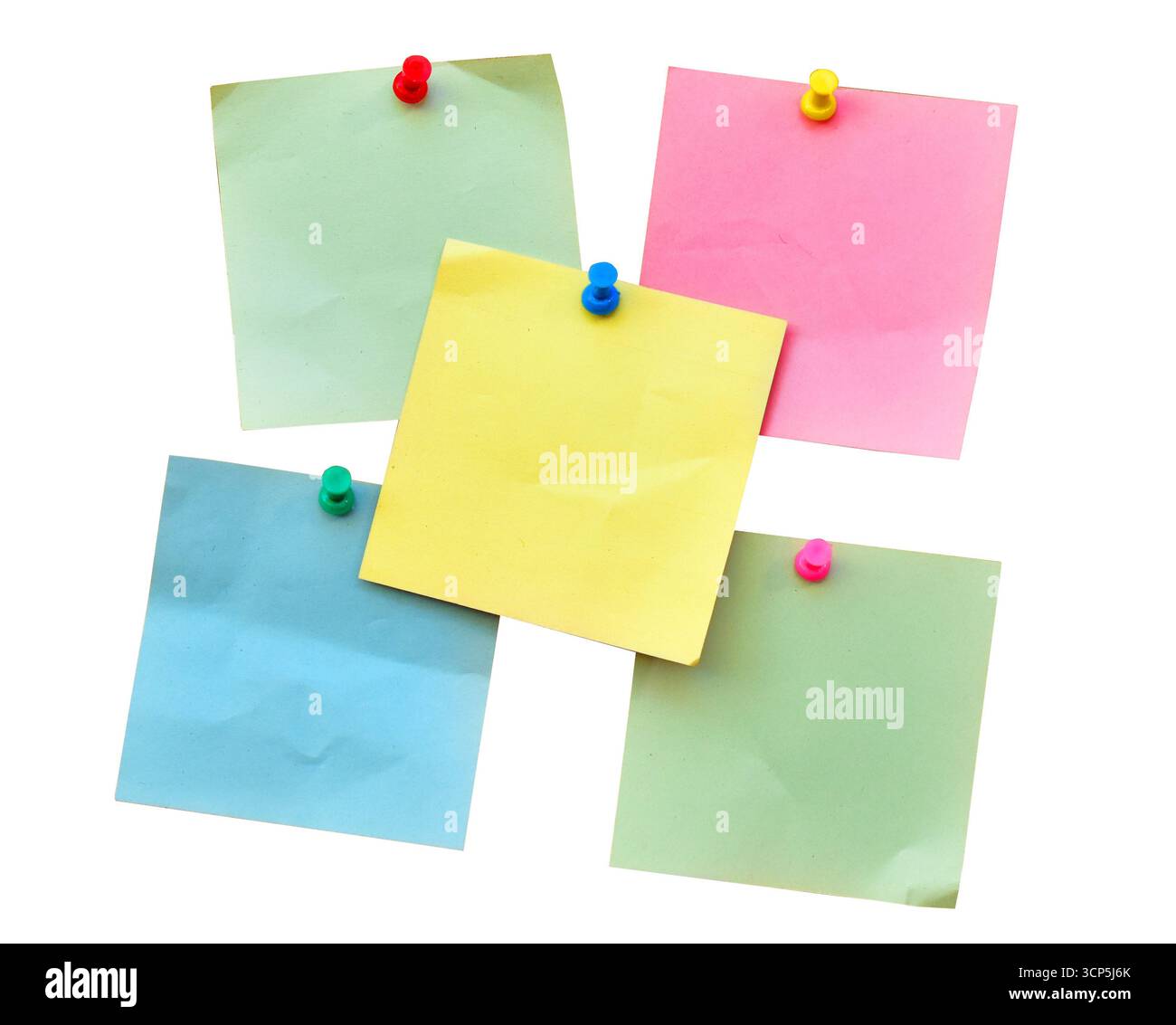 Wall with post it notes Cut Out Stock Images & Pictures - Alamy
