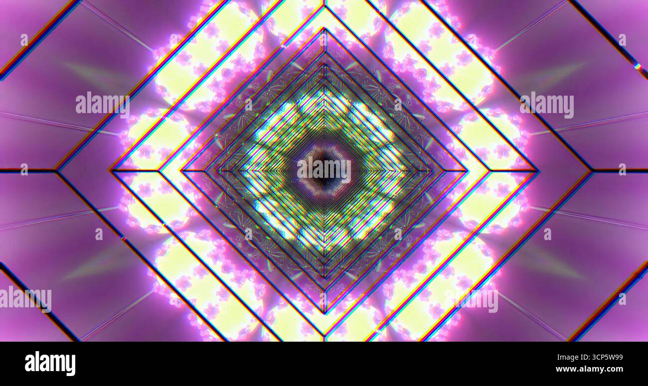 Bright colors and geometric shapes form a captivating design. Light ...