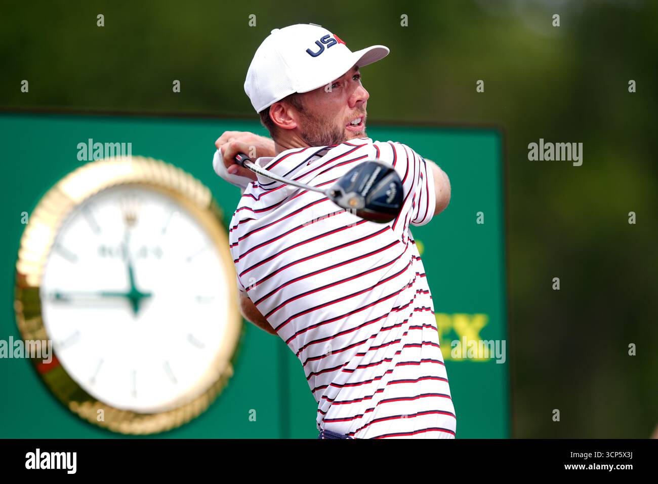 Sam Burns of Team United States during a practice round at the Bethpage ...
