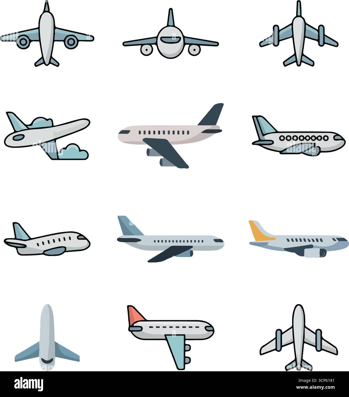 Set in hand drawn Cut Out Stock Images & Pictures - Alamy