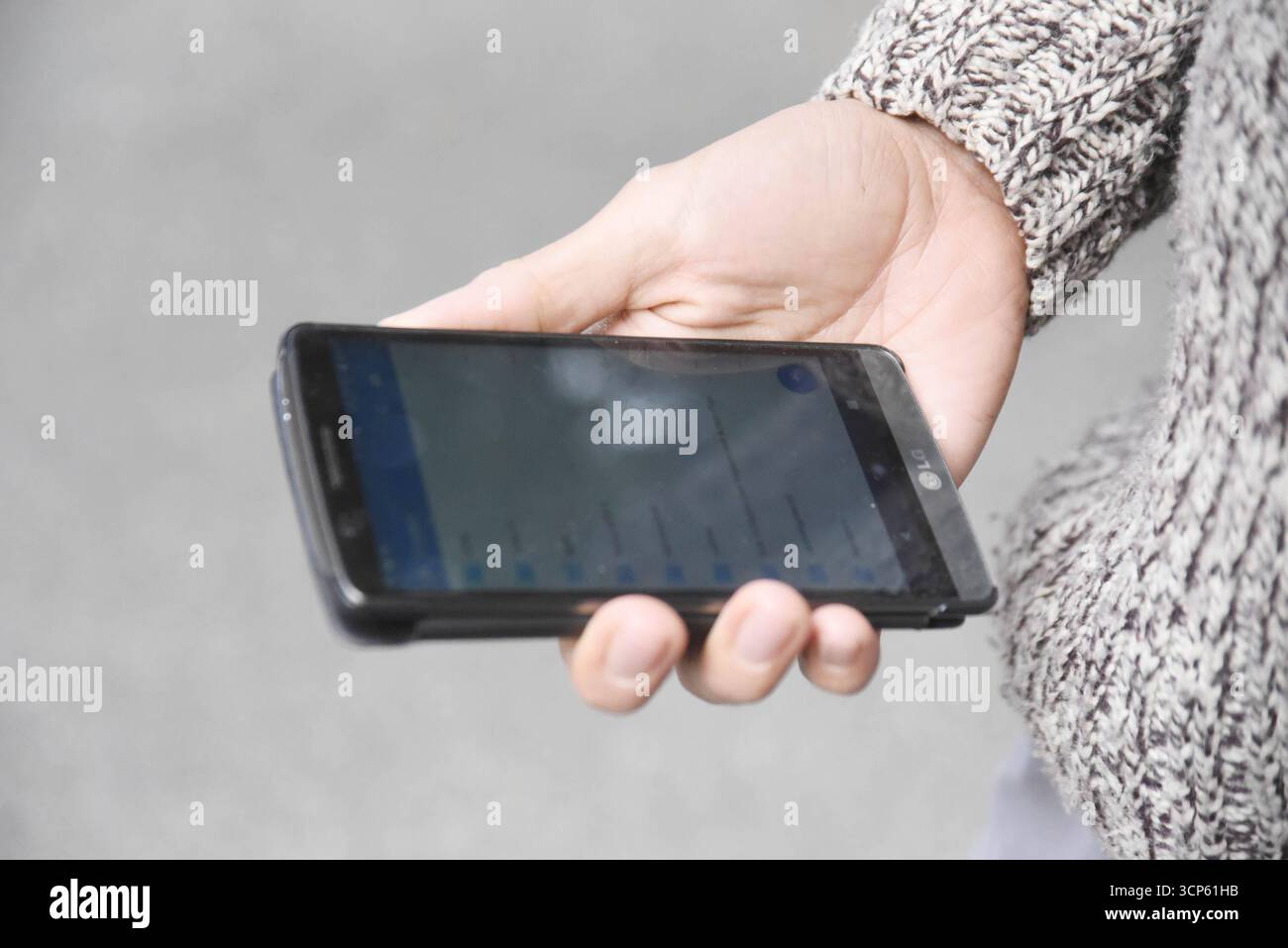 smartphone, a mobile communication device with touchscreen and ...