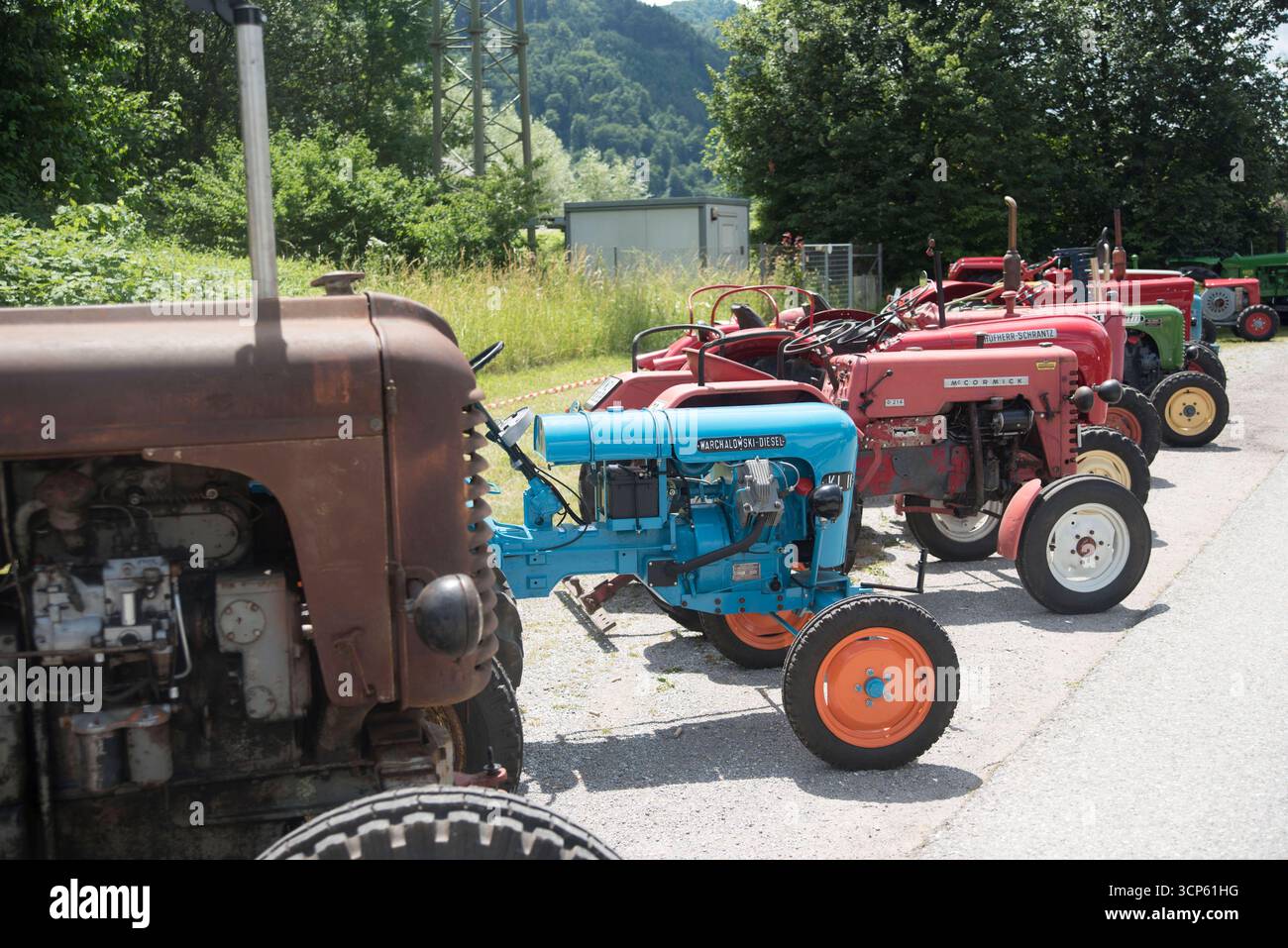 the old tractor as an indispensable working tool in agriculture and ...