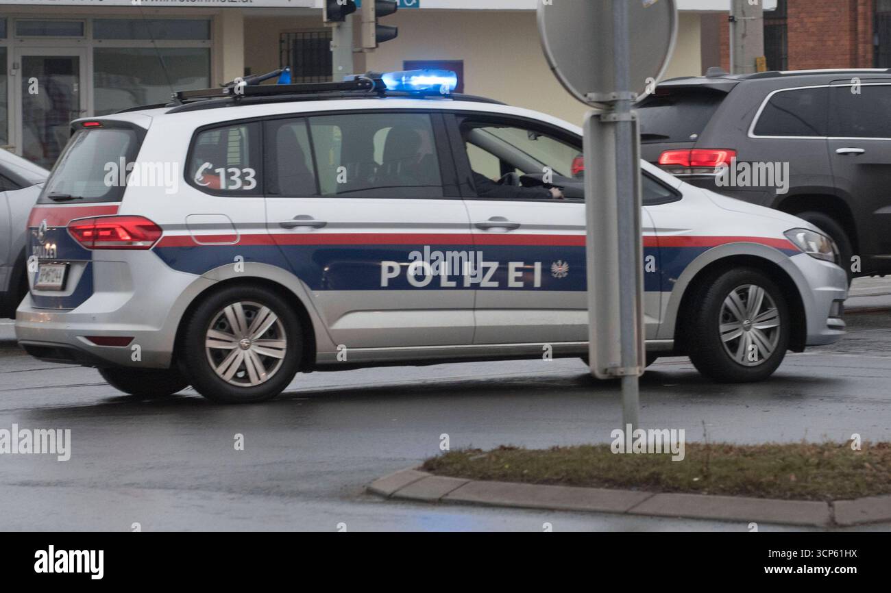 Blue light signal on a police car, visual emergency signal Blue light ...