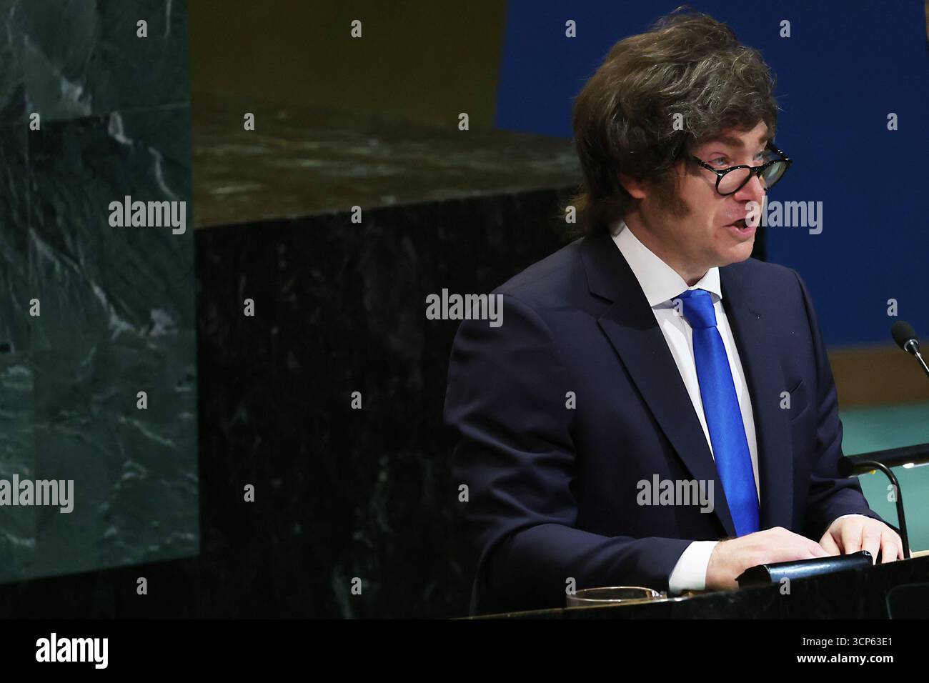 Argentina President Javier Milei addresses the 80th session of the ...