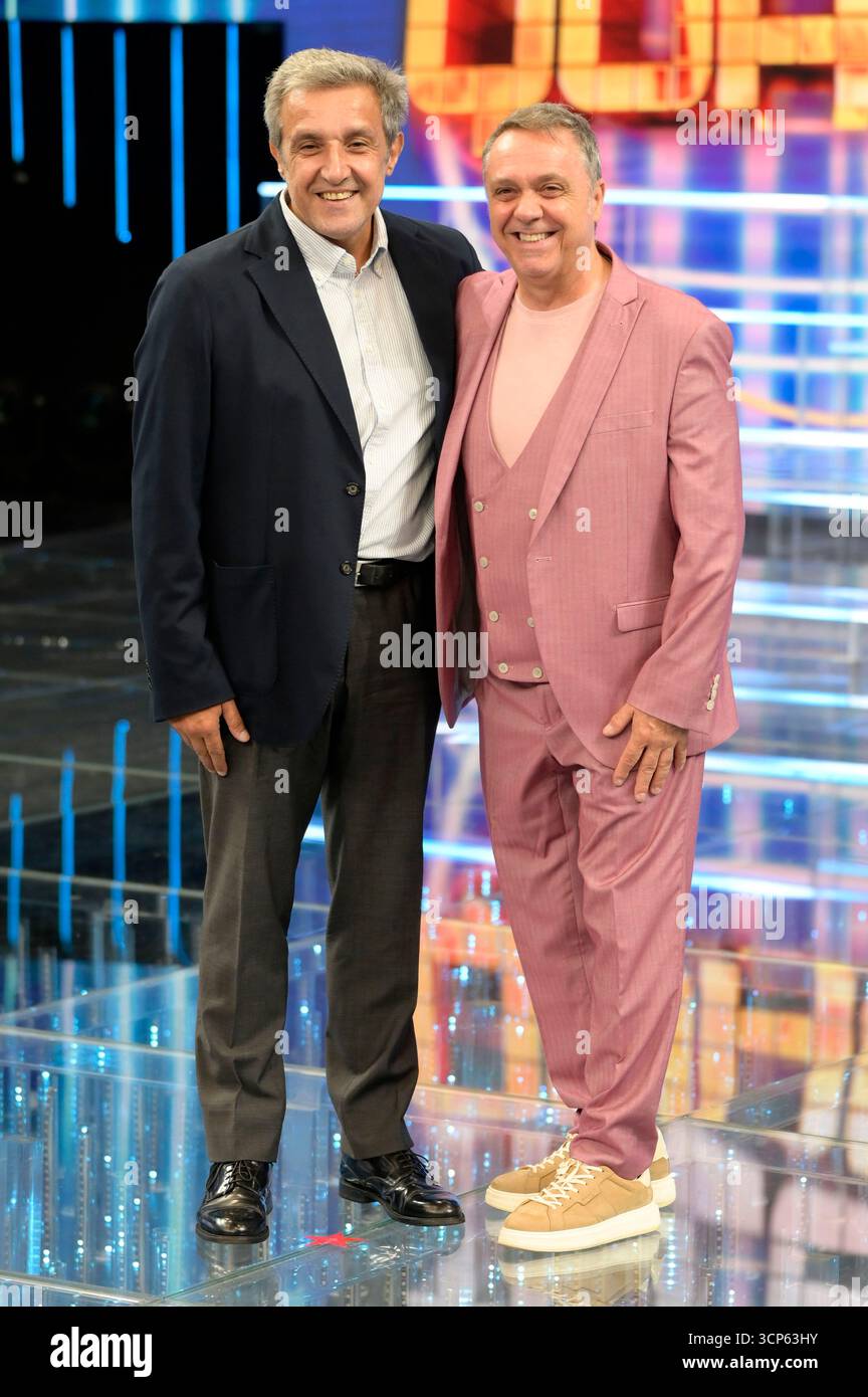Flavio Insinna und Gabriele Cirilli beim Photocall zur Rai Talentshow ...
