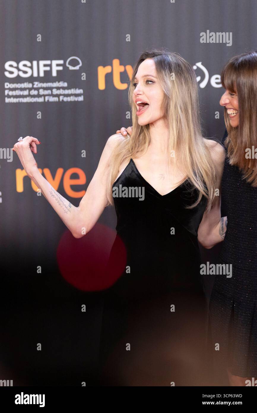 Angelina Jolie, Alice Winocour attended Couture red carpet during 73rd ...