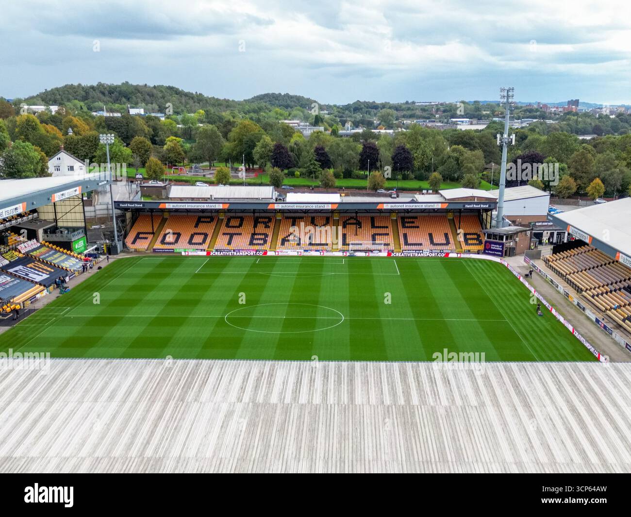 General ground views of Vale Park, home ground for Port Vale FC, via ...