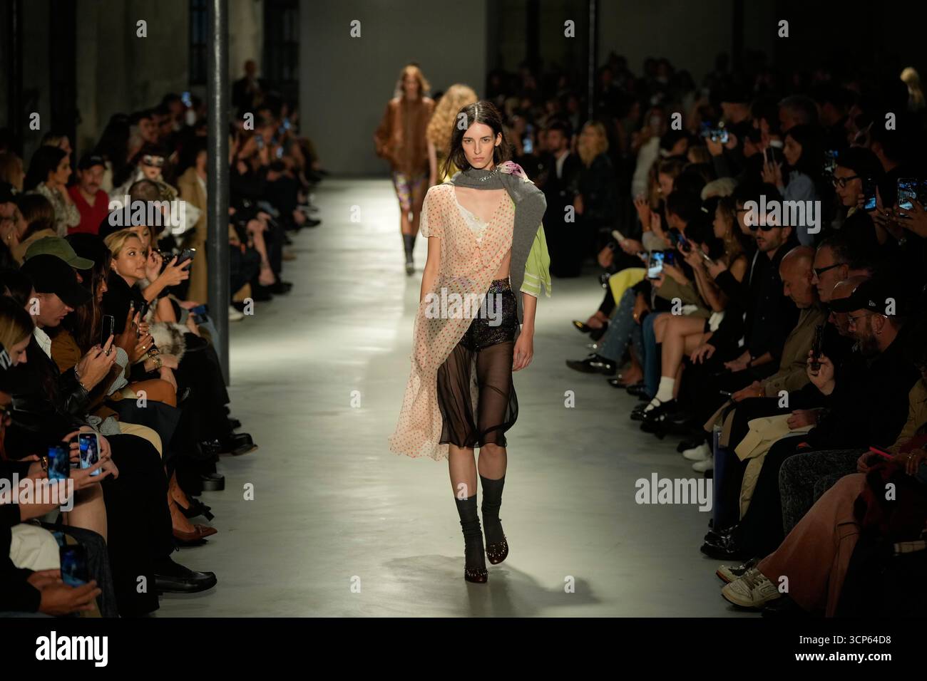 Models wear creations part of the N21 women's Spring-Summer 2026 ...