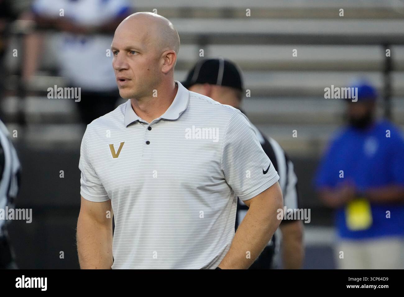 Vanderbilt head coach Clark Lea during the first half of an NCAA ...