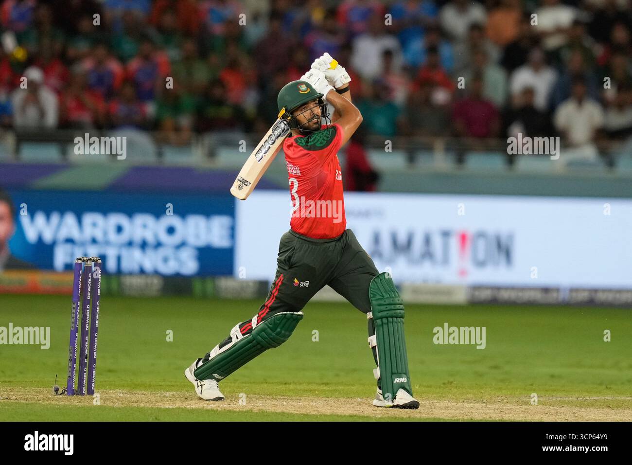 Bangladesh's Saif Hassan plays a shot during the Asia Cup cricket match ...