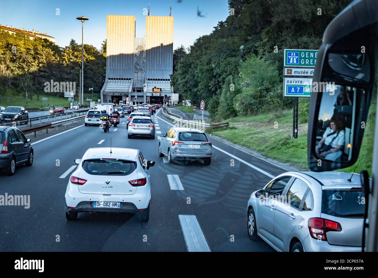 Frankreich Autobahn Sperrung