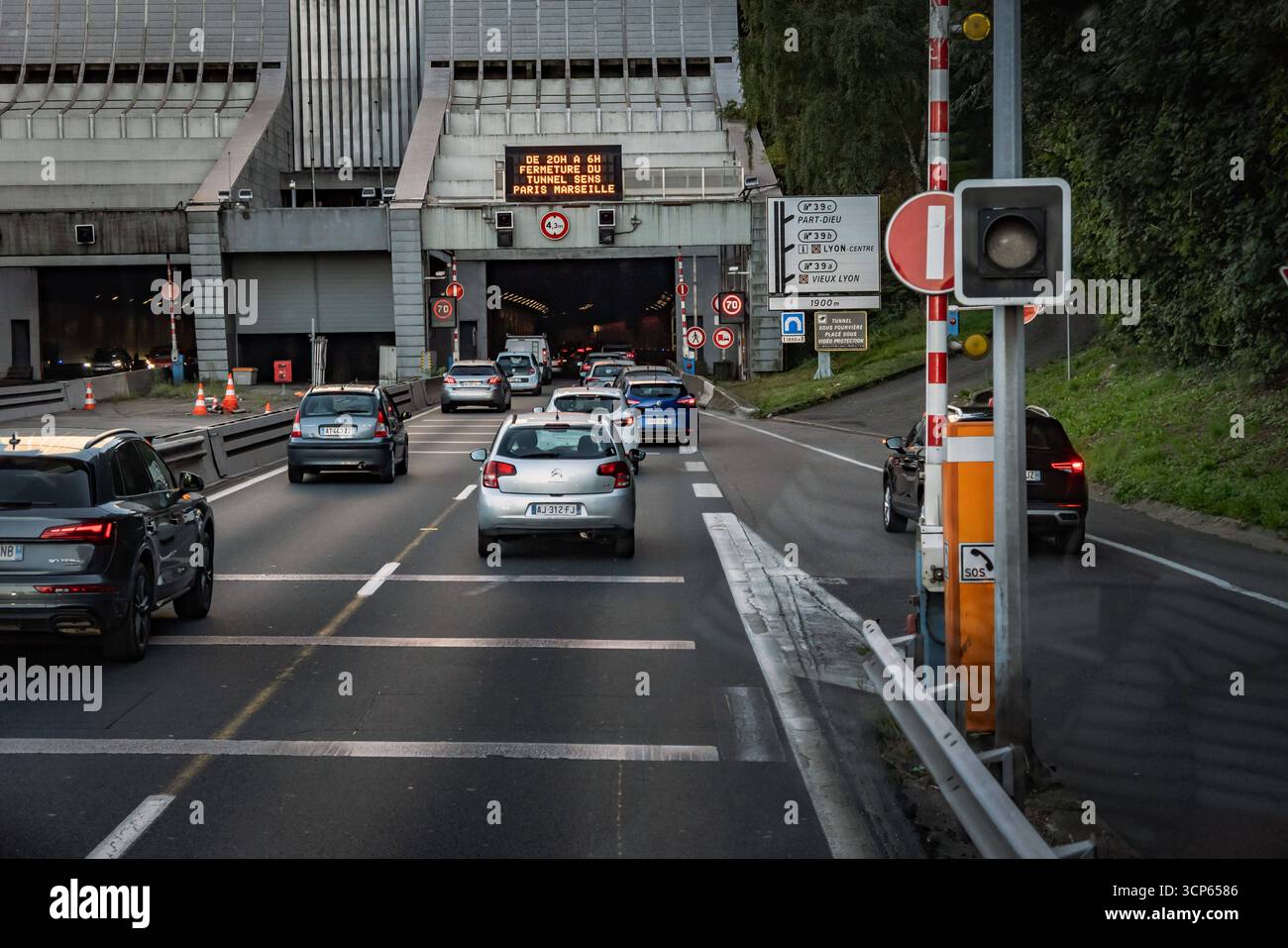 Frankreich Autobahn Sperrung