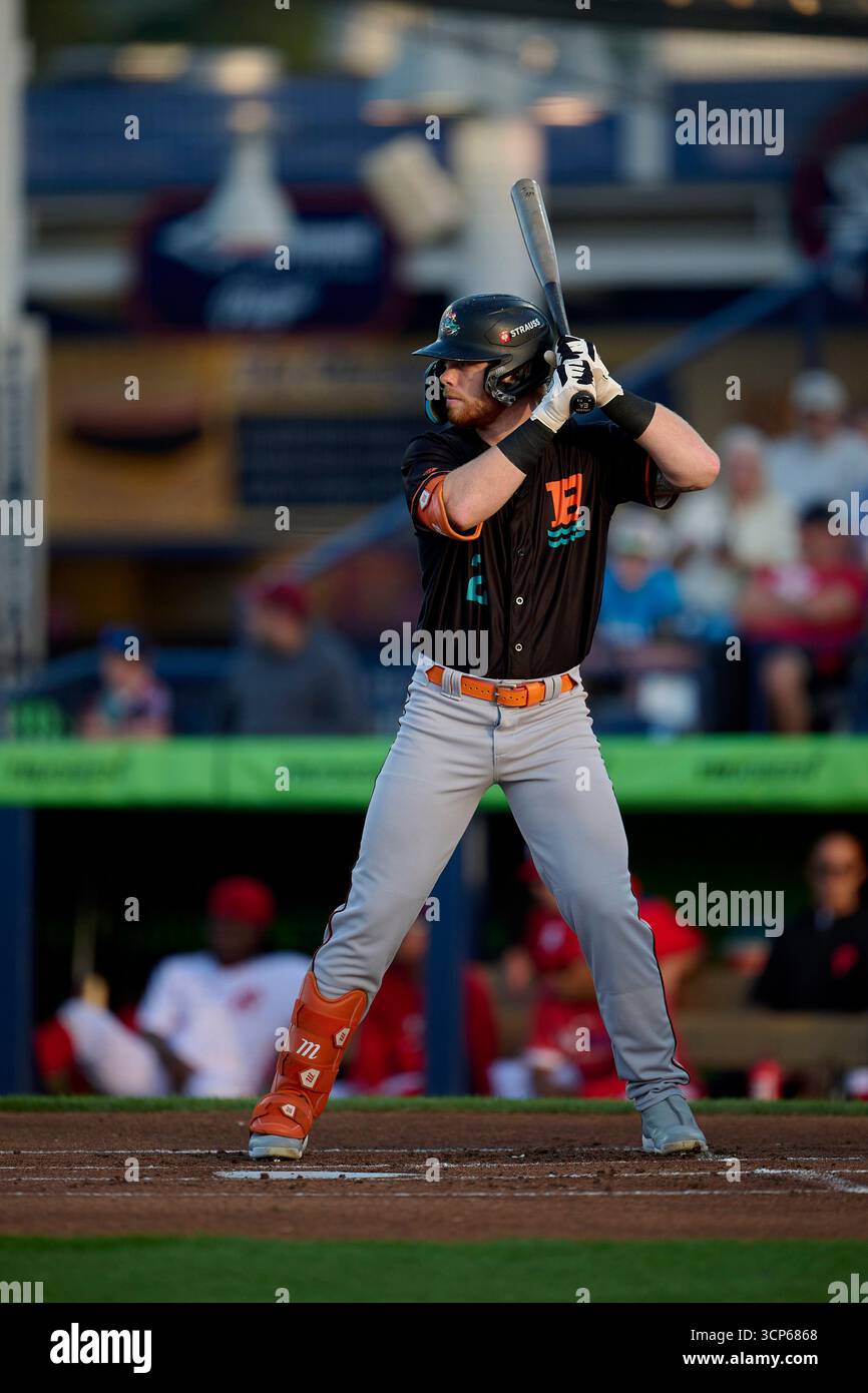 Chesapeake Baysox Ethan Anderson (2) bats during an MiLB Eastern League ...
