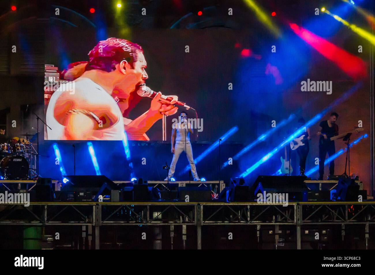 Cospicua, Malta - September 20th, 2025 Live Concert Stage With Large ...