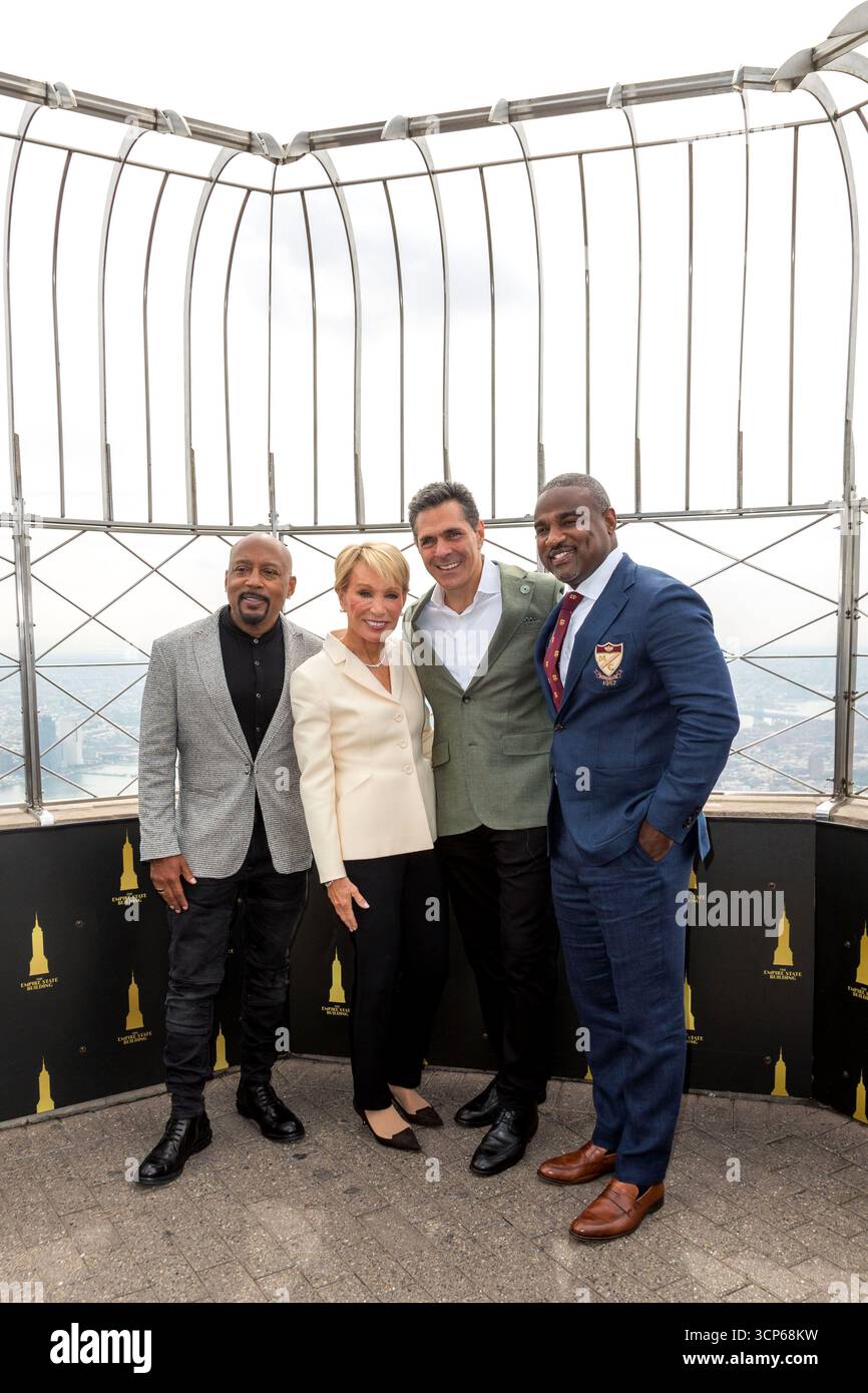 New York, NY, USA. 24 September, 2025. Daymond Johnm, Barbara Corcoran ...
