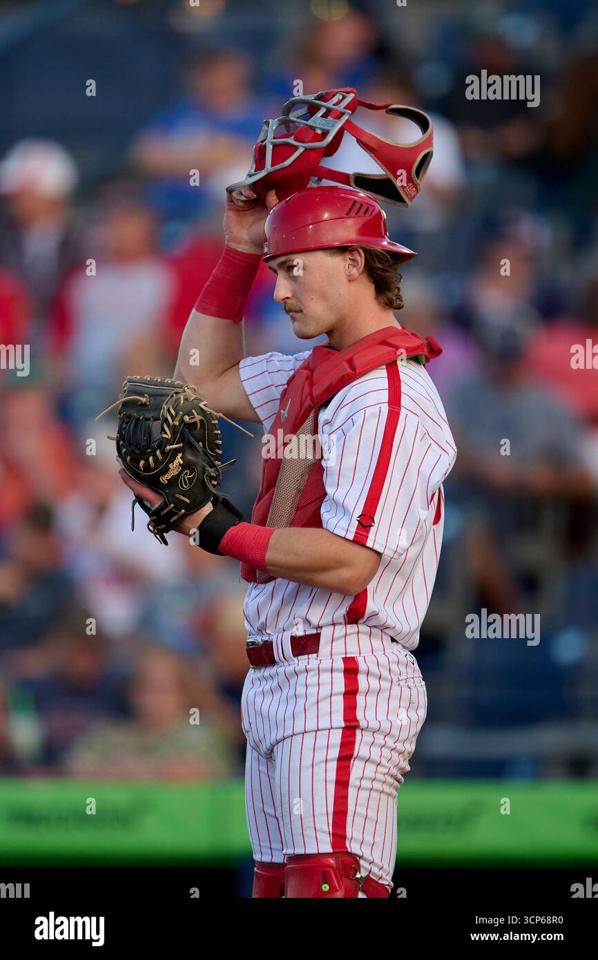 Reading Fightin Phils catcher Caleb Ricketts (19) during an MiLB ...
