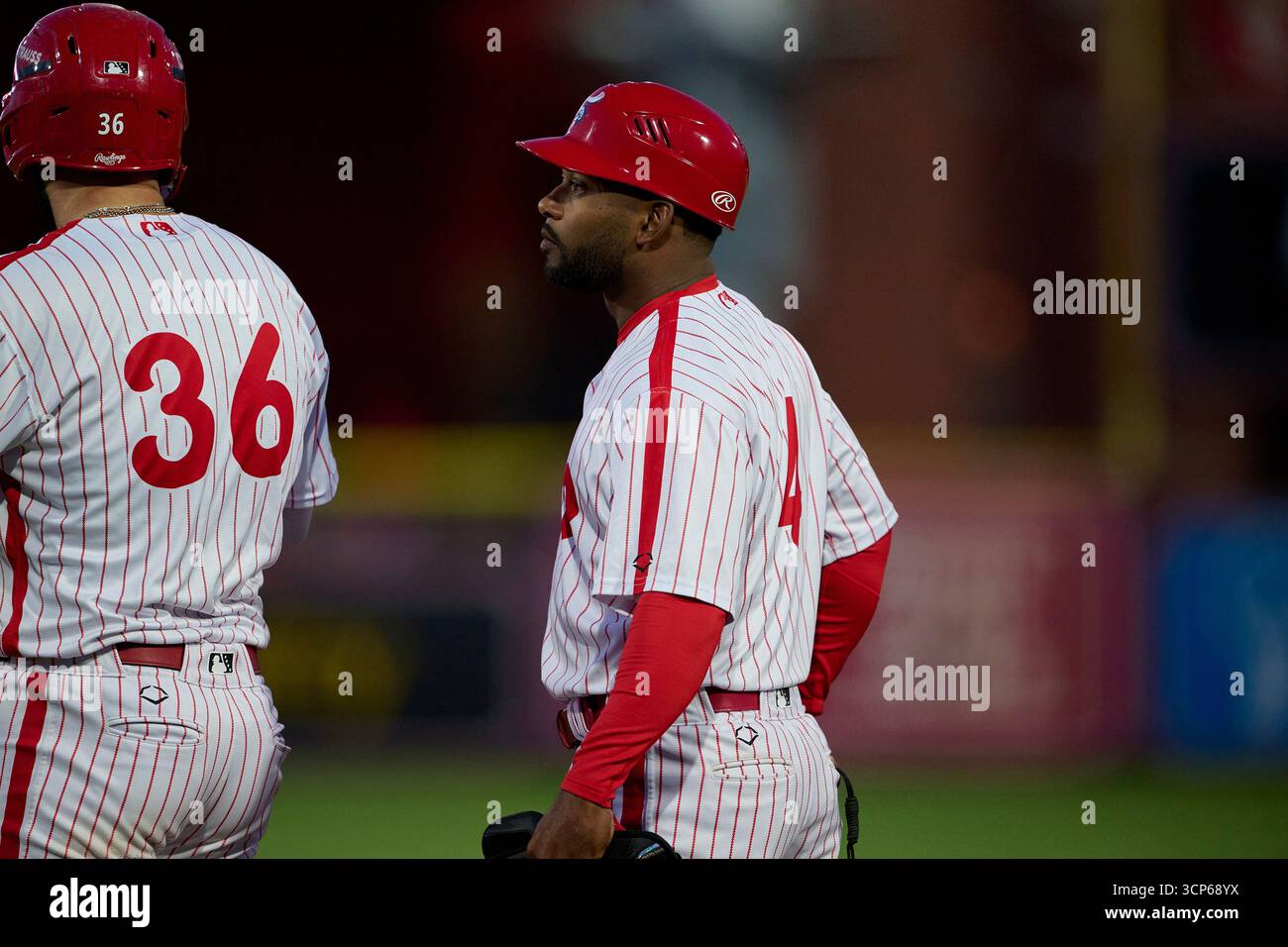 Reading Fightin Phils coach Mycal Jones (4) during an MiLB Eastern ...