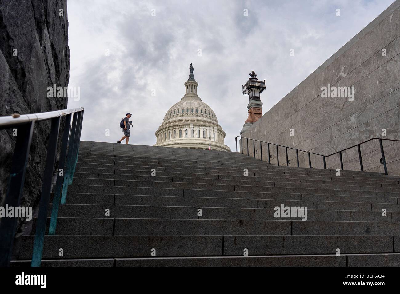 Stairs lead to the Capitol Visitors Center with just days to go before ...