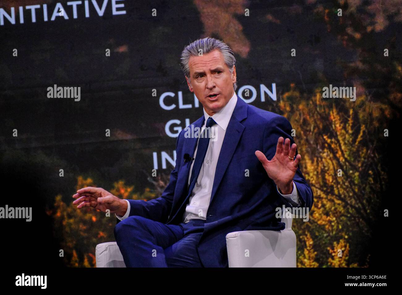 New York, NY: September 24: Governor Gavin Newsom speaks at the 2025 ...