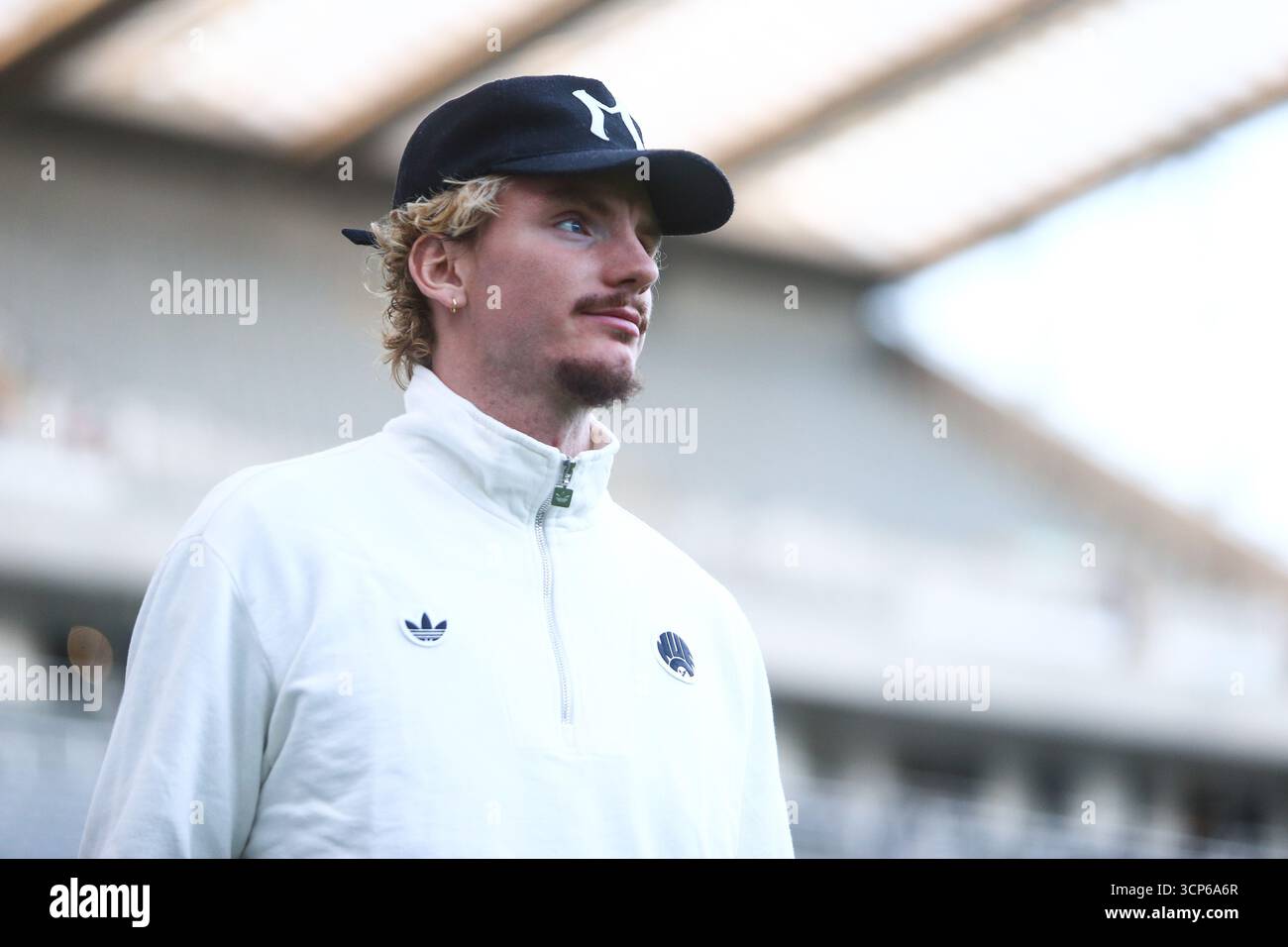 Nick Woltemade of Newcastle United arrives prior to the Carabao Cup ...