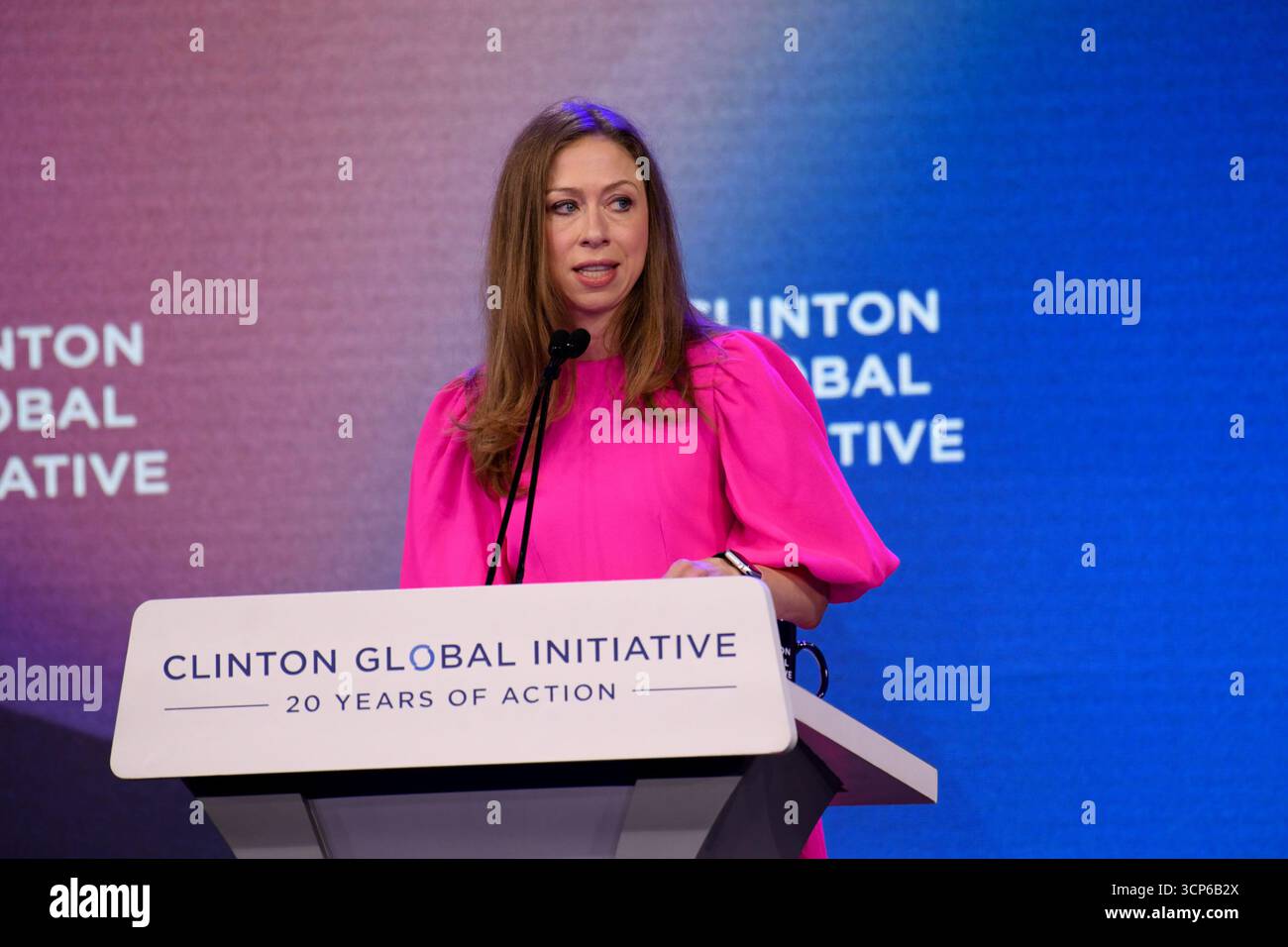 Chelsea Clinton onstage at the Clinton Global Initiative 2025 Annual ...