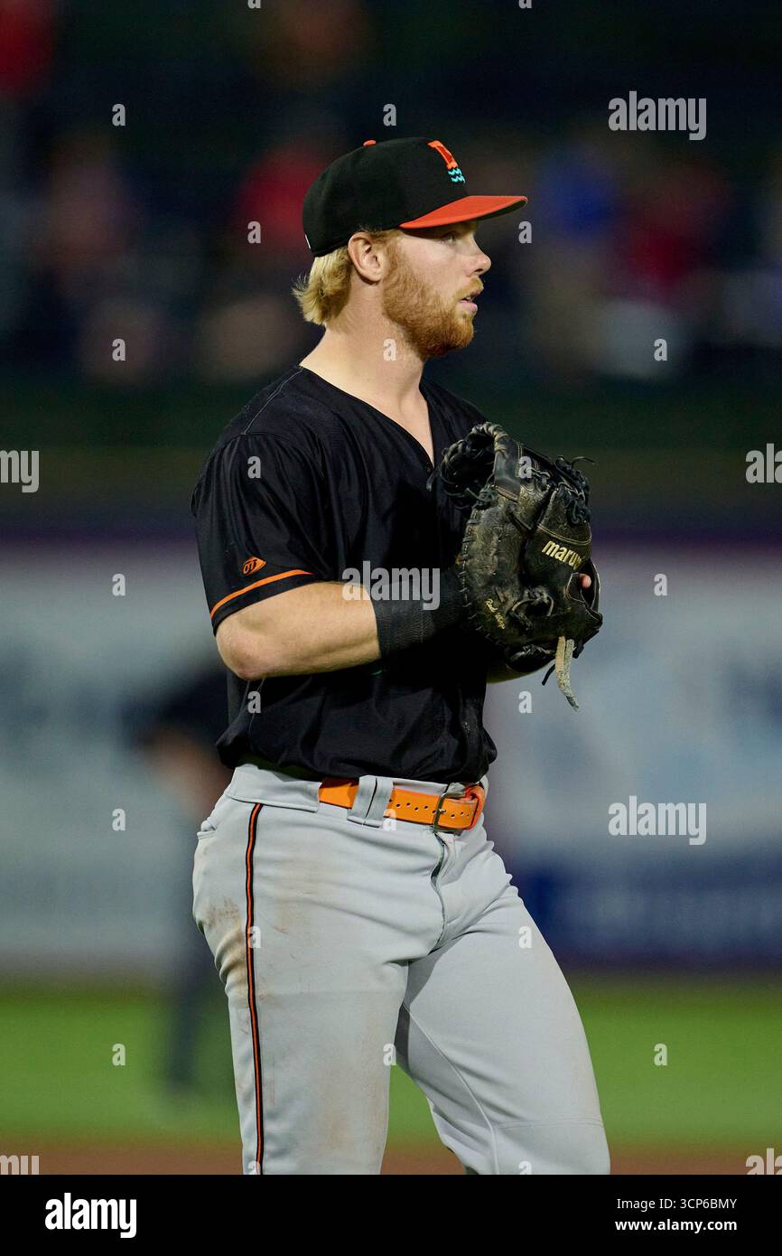 Chesapeake Baysox first baseman Ethan Anderson (2) during an MiLB ...