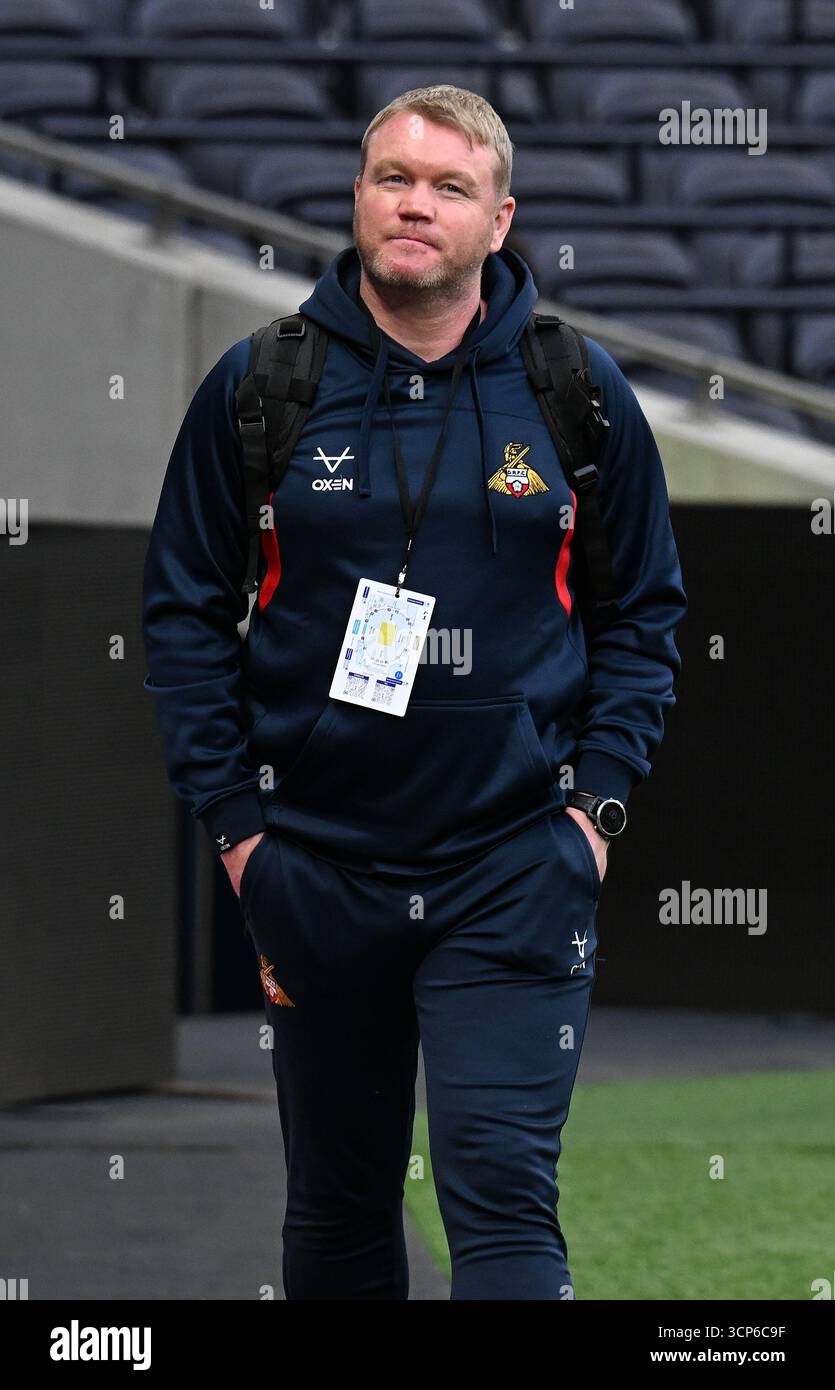 Doncaster Rovers' manager Grant McCann arrives before the the match ...